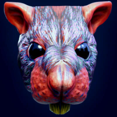 Rat Mask Costume - 3D Model by zaider3d