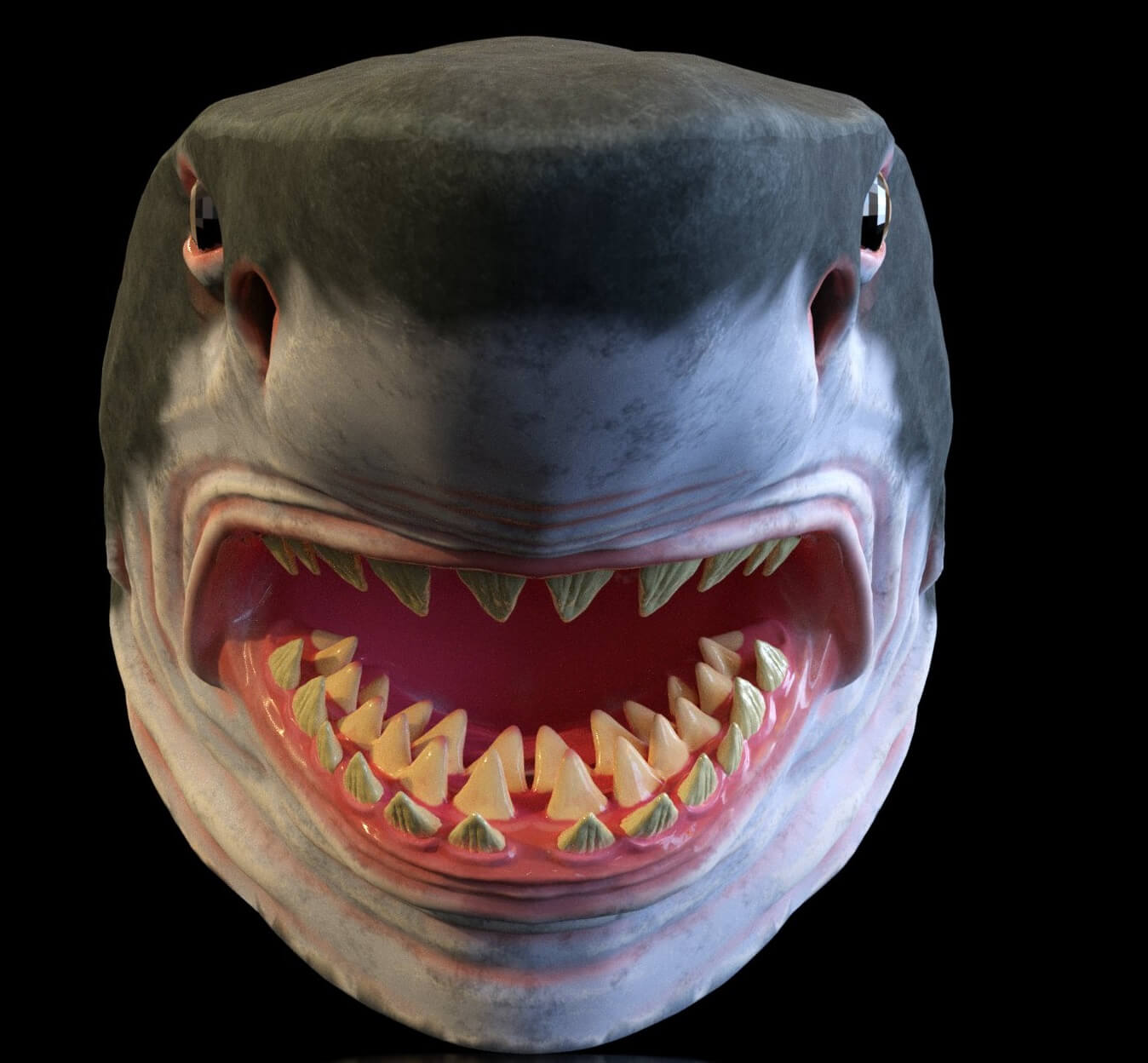 Shark Mask Costume - 3D Model by zaider3d