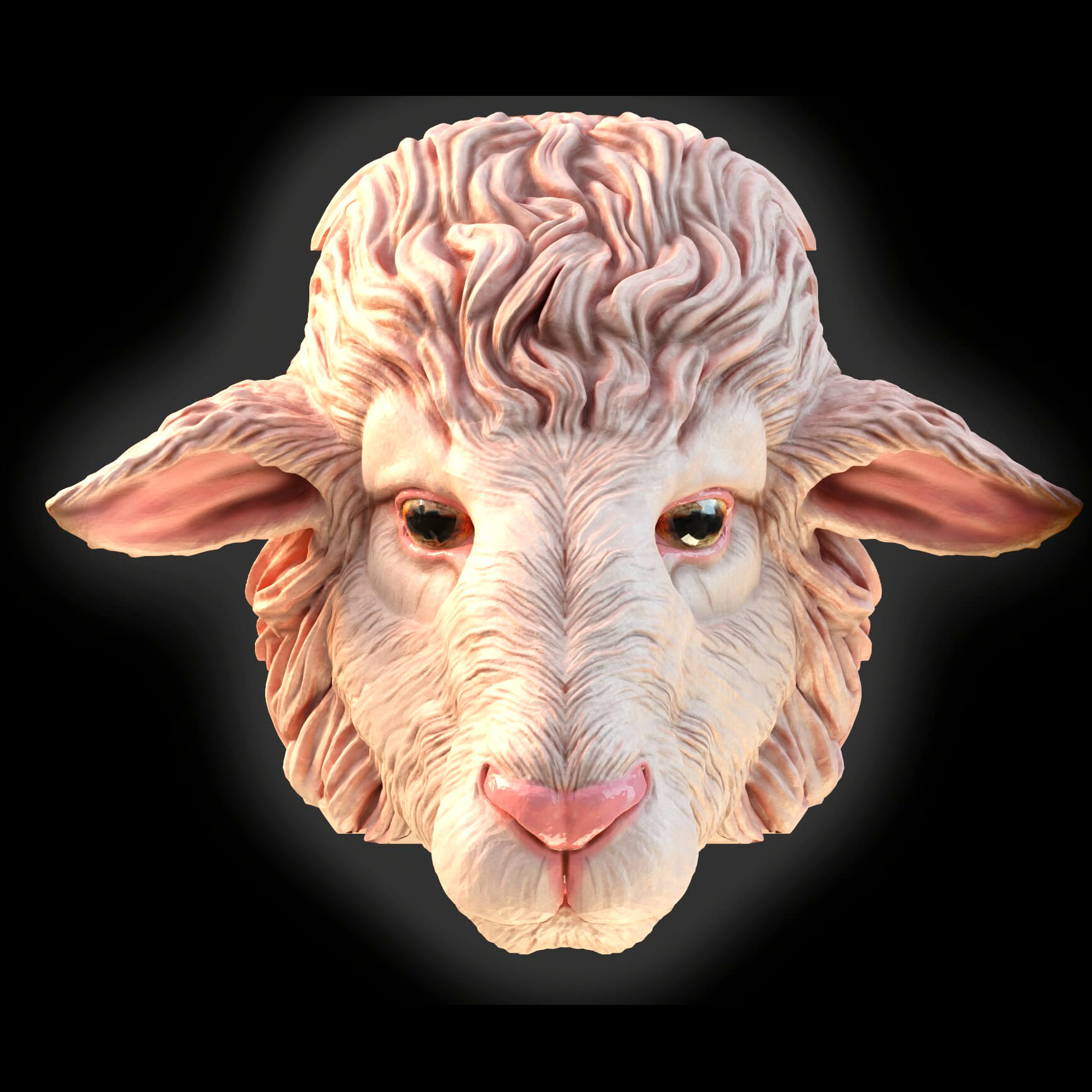 Sheep Mask Costume - 3D Model by zaider3d