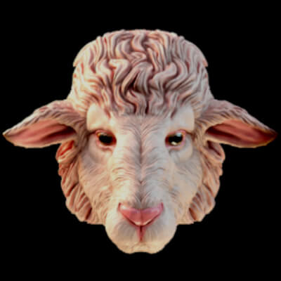 Sheep Mask Costume - 3D Model by zaider3d