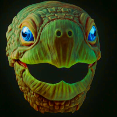 Tortoise Mask Costume - 3D Model by zaider3d