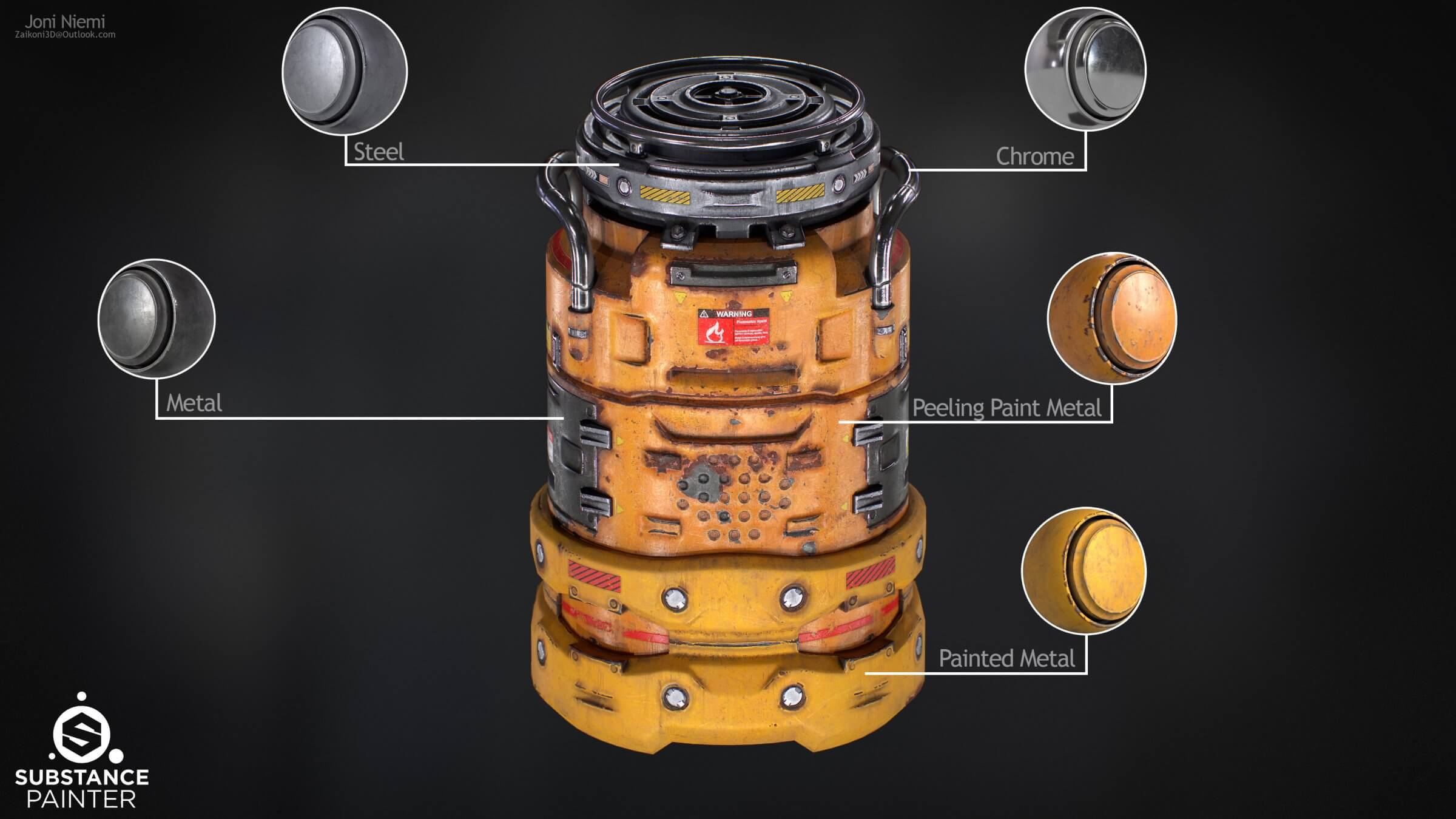 Sci-Fi Prop Smart Materials 3D Material or Shader by Zaikoni3D