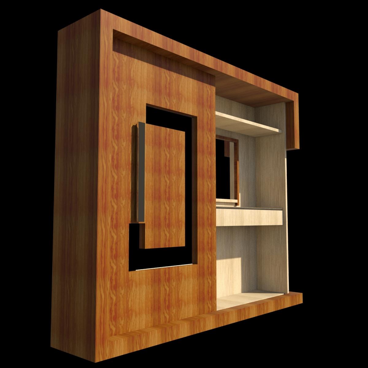 Wall Cupboard - 3D Model by Zakaria art work