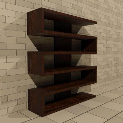 Wall Shelf Unit - 3D Model by Zakaria art work