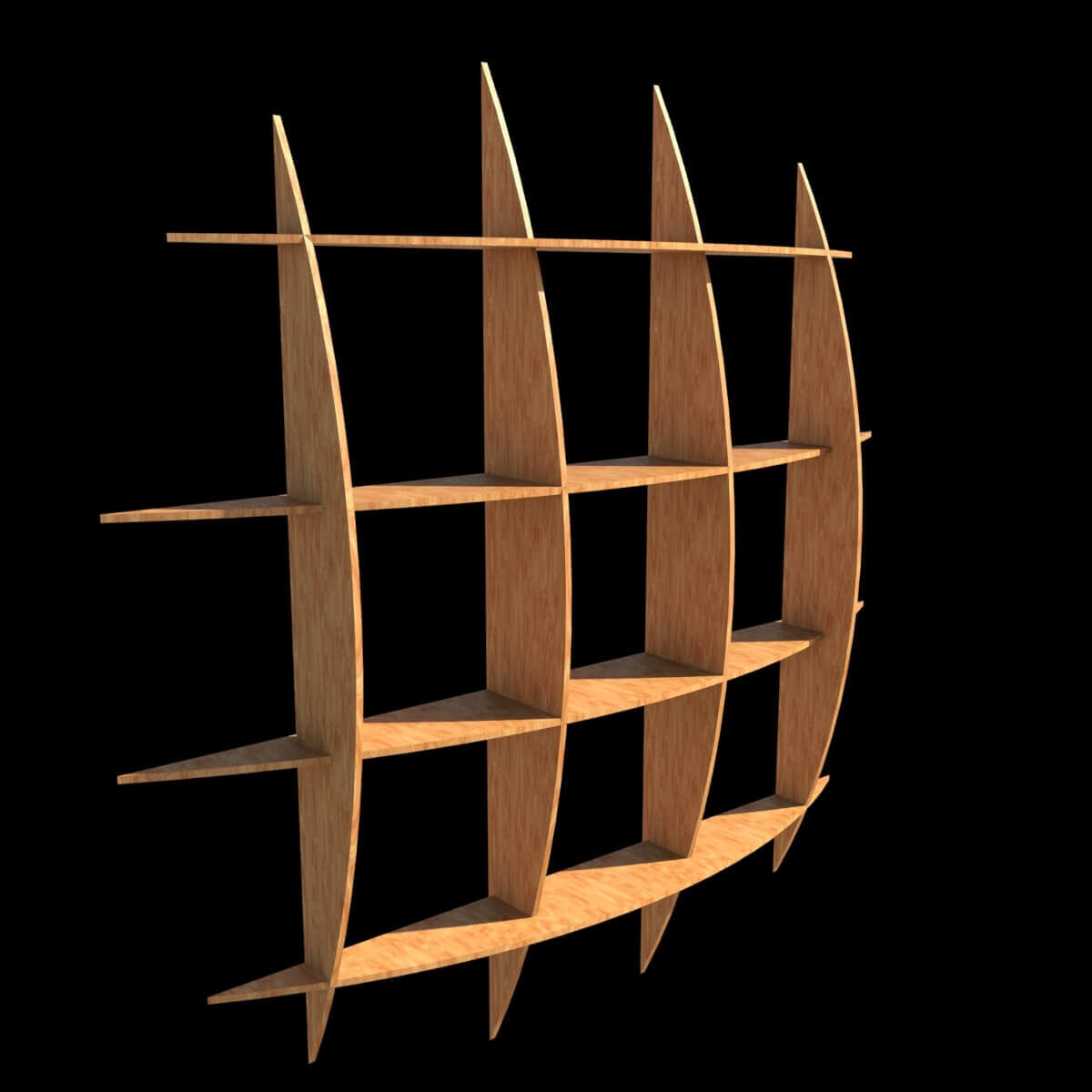 Unique Wall Shelves - 3D Model by Zakaria art work