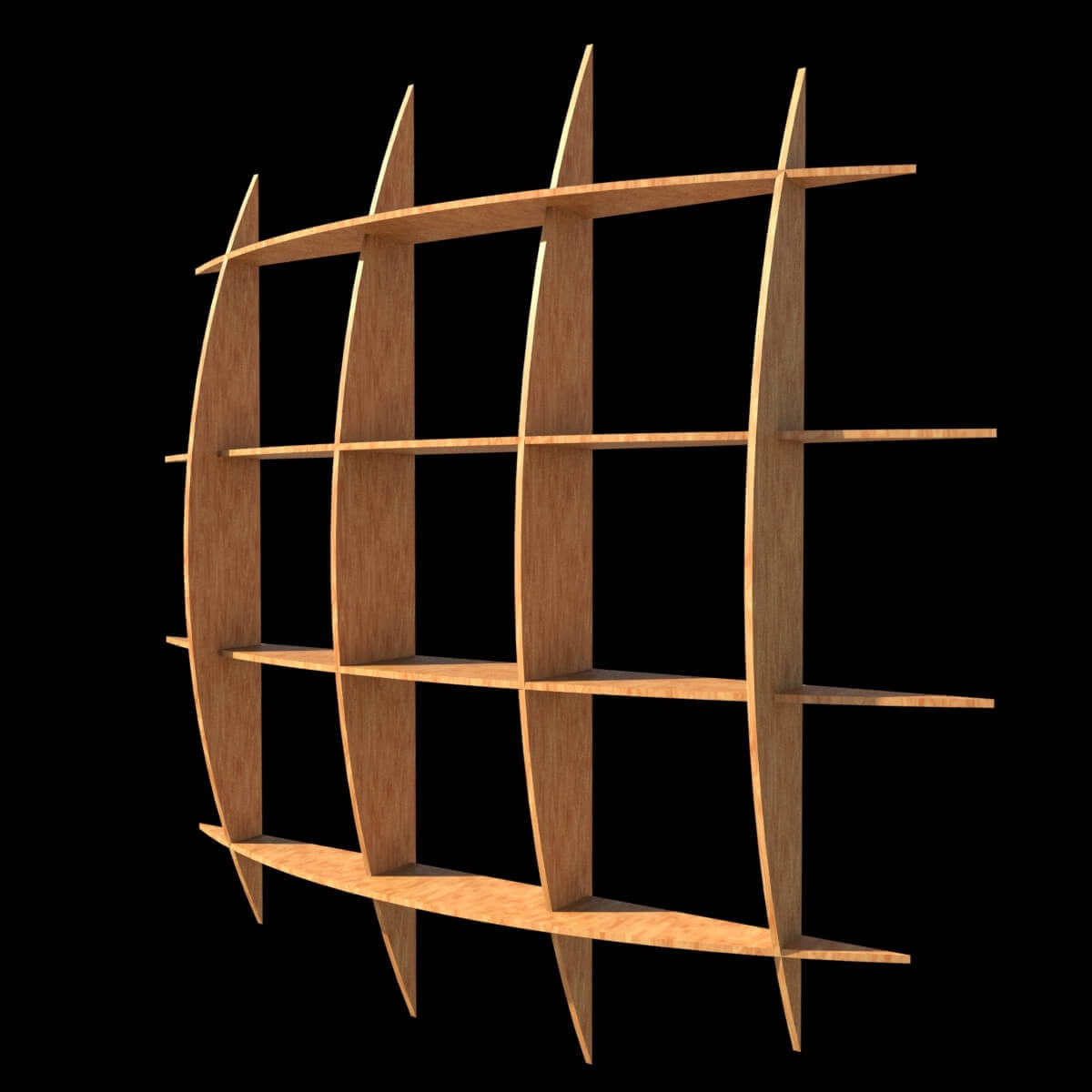 Unique Wall Shelves - 3D Model by Zakaria art work