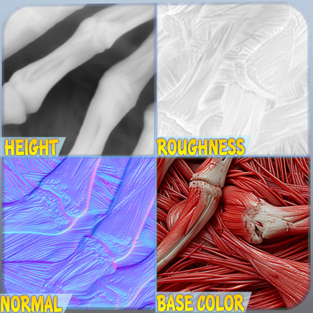 Anatomy Seamless Texture by zames1992d