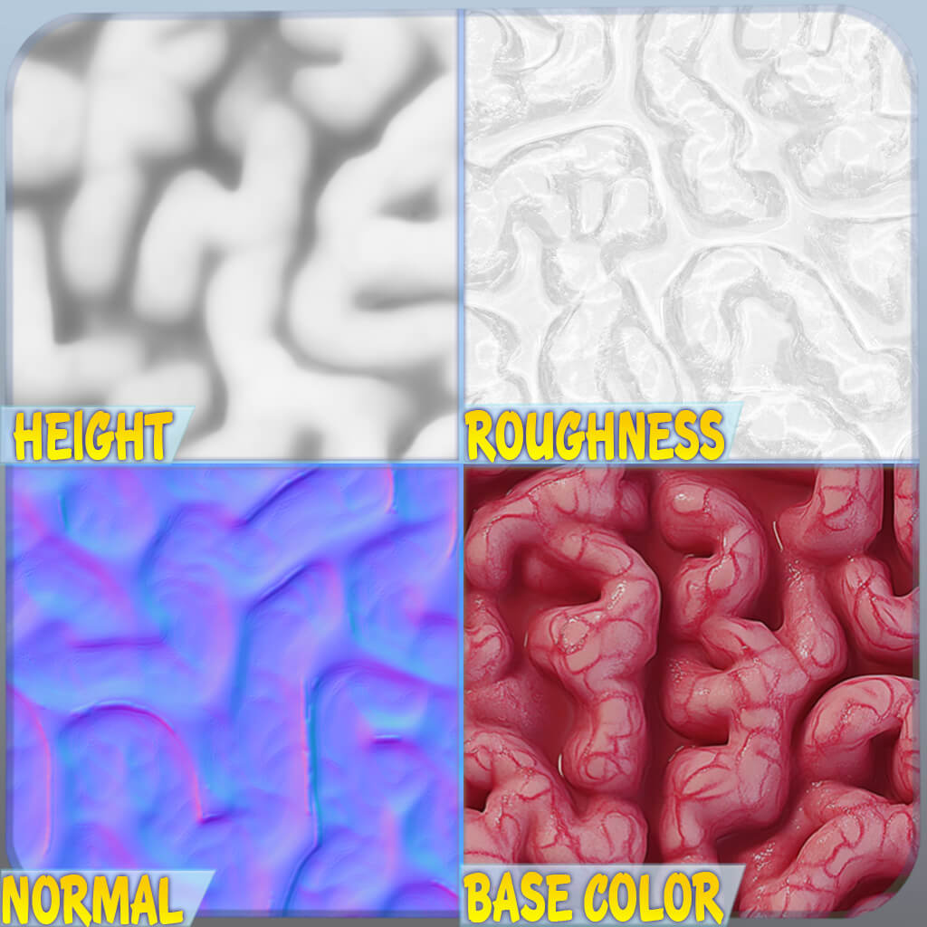 Brain Seamless Texture by zames1992d