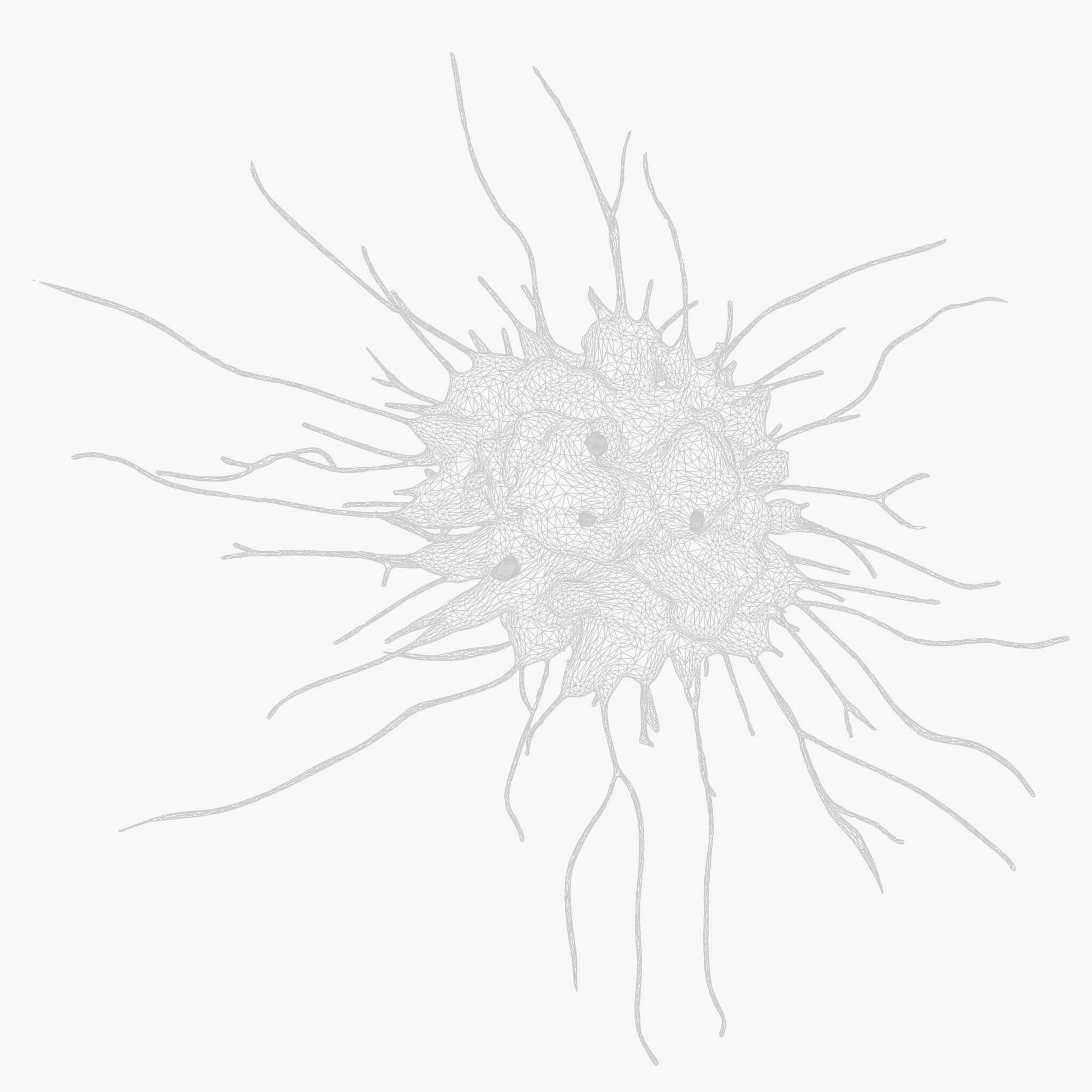 Cancer Cell Tumor - 3D Model by zames1992d