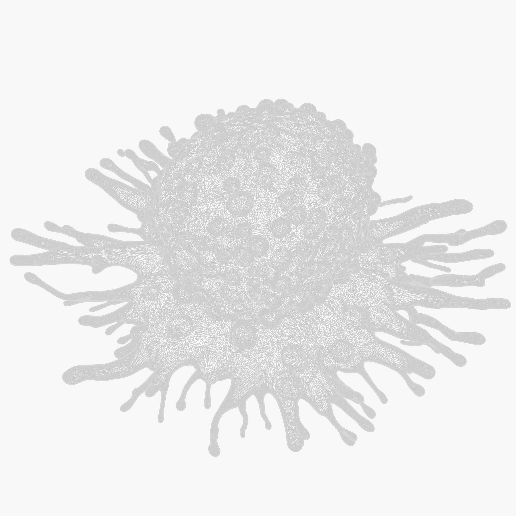 Cancer Cell Tumor - 3D Model by zames1992d