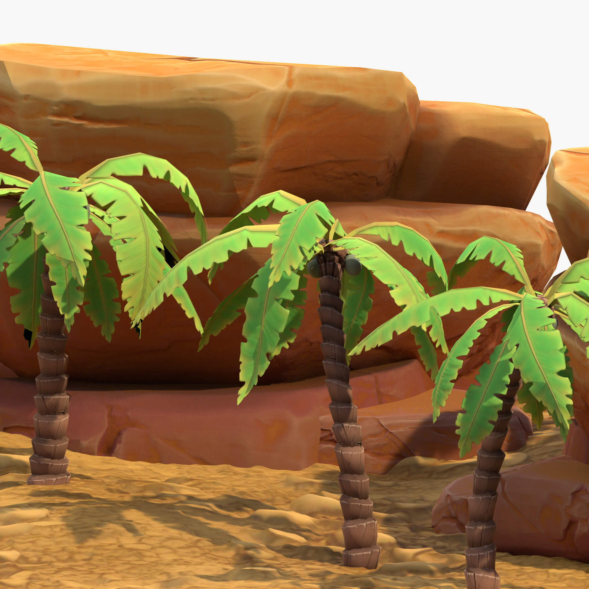 3d Animated Palm Trees
