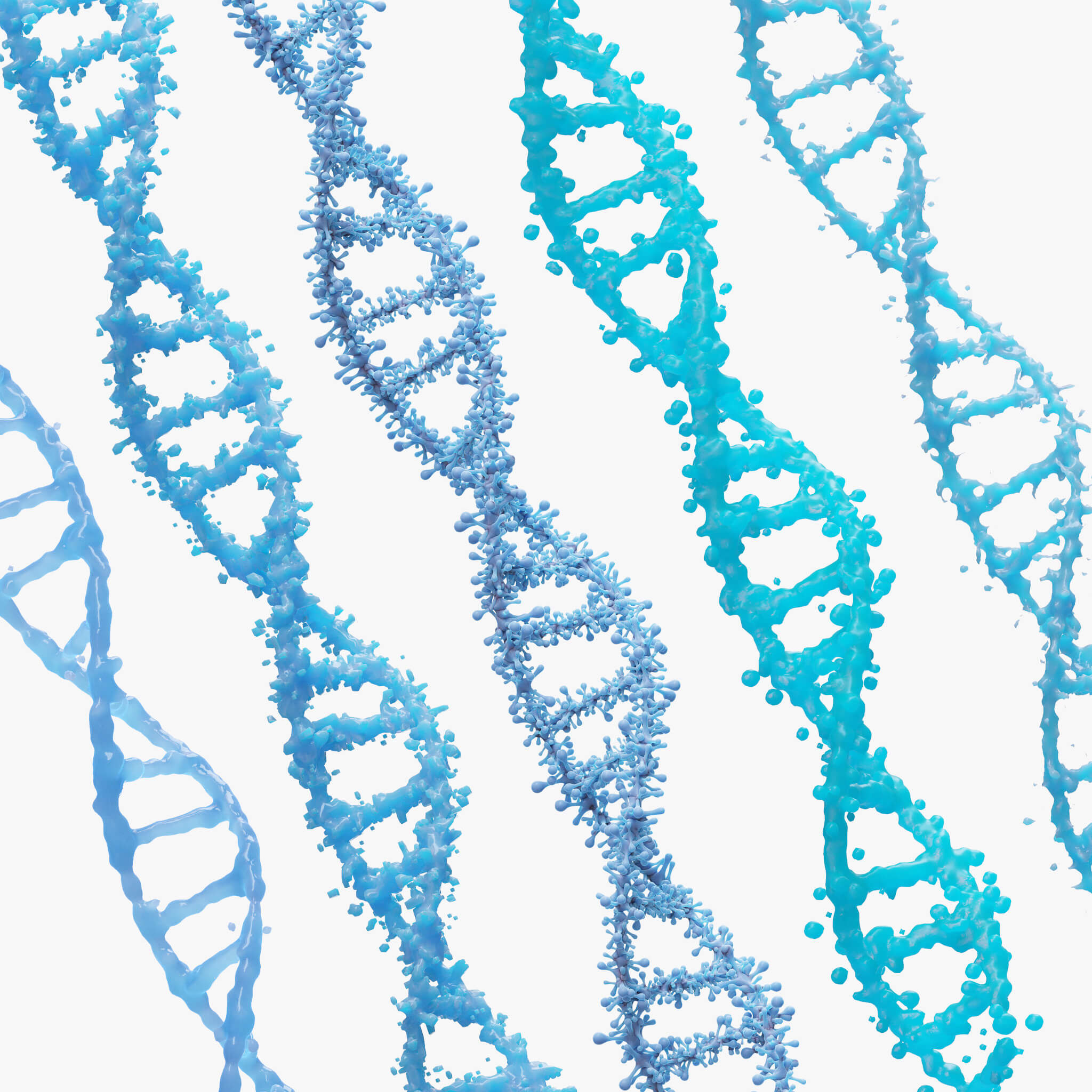 DNA Genetic Molecule - 3D Model by zames1992d