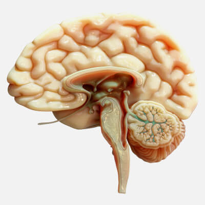 Human Brain Cross Section Anatomy - 3D Model by zames1992d