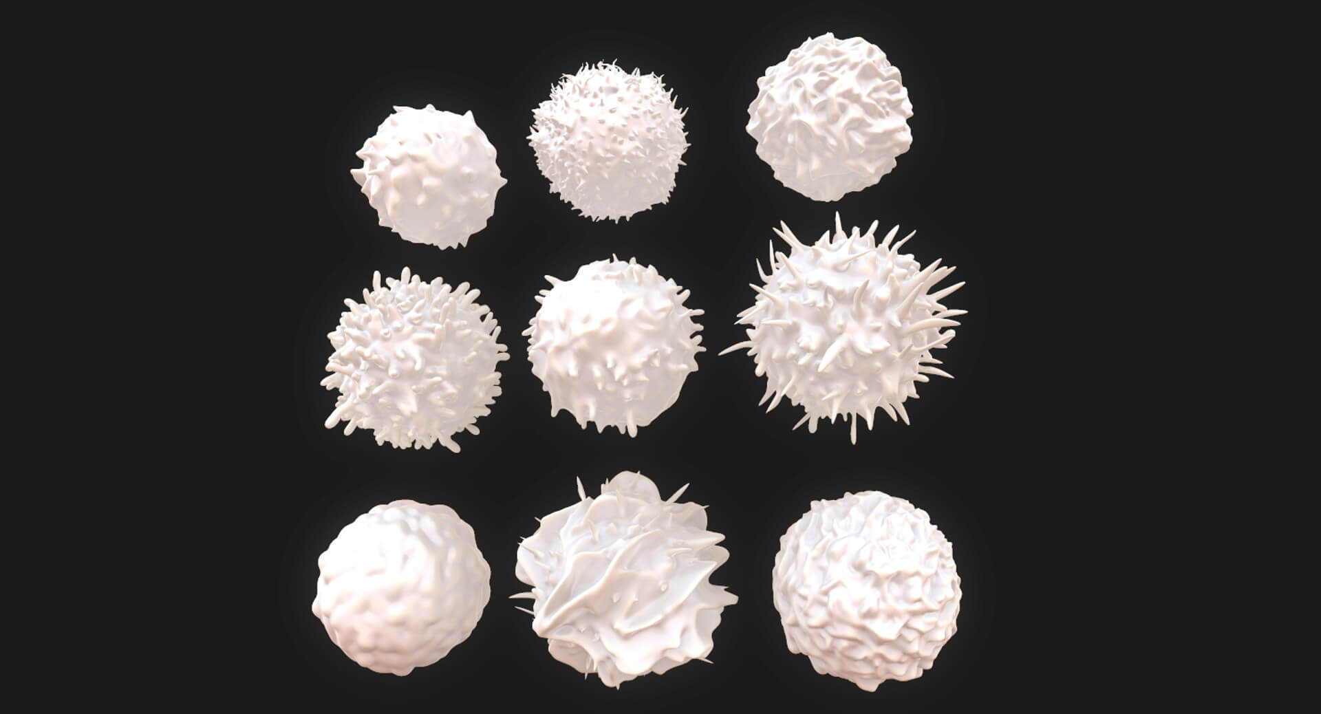 Lymphocytes Pack - 3D Model by zames1992d