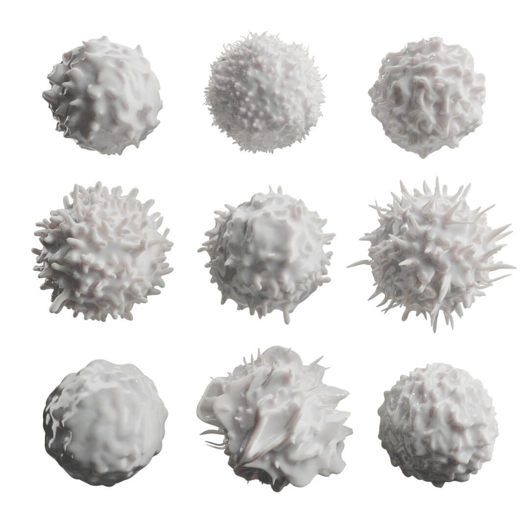 Lymphocytes Pack - 3D Model by zames1992d
