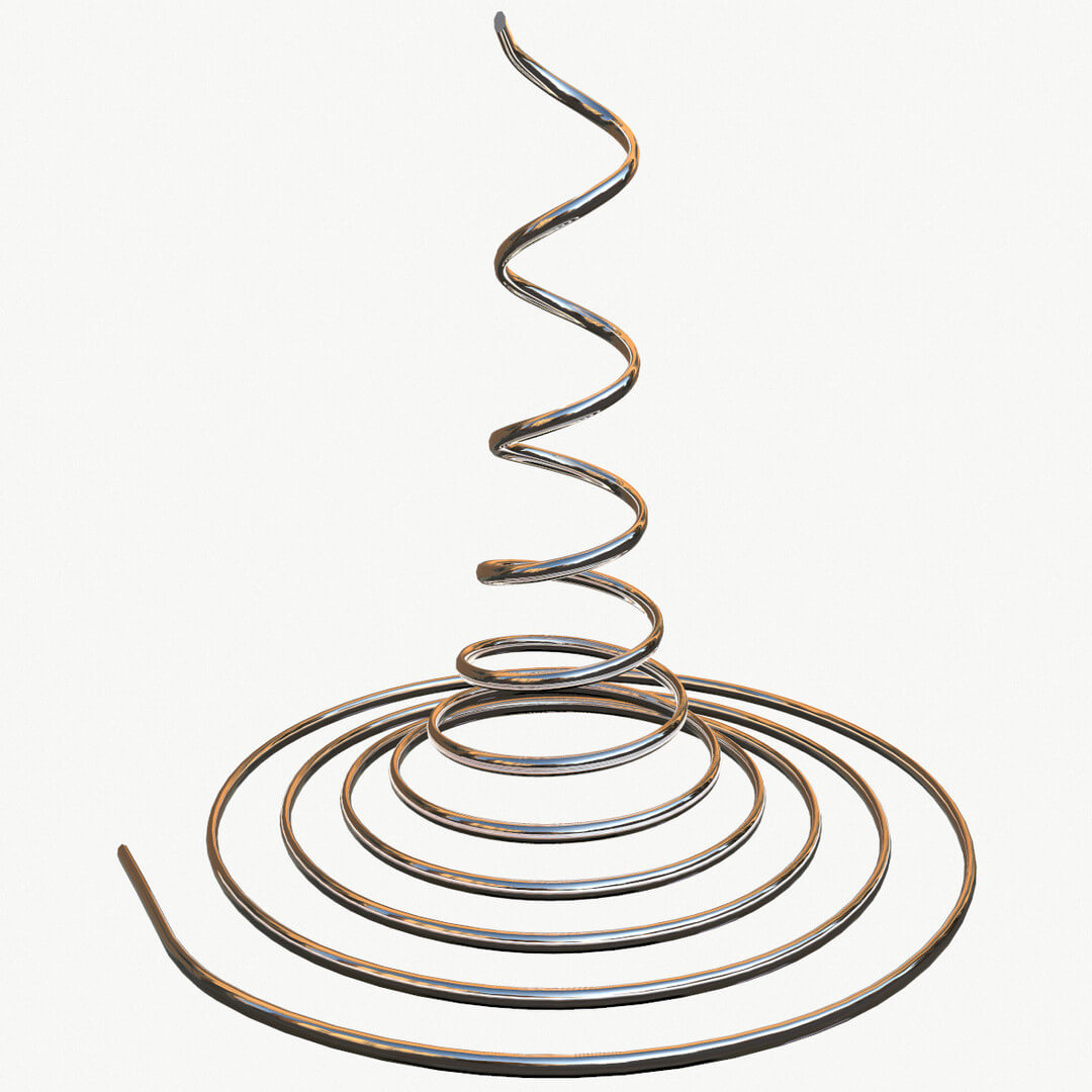 Metal Spiral Spring Ultimate Collection - 3D Model by zames1992d