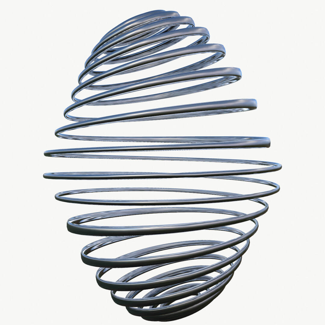 Metal Spiral Spring Ultimate Collection - 3D Model by zames1992d