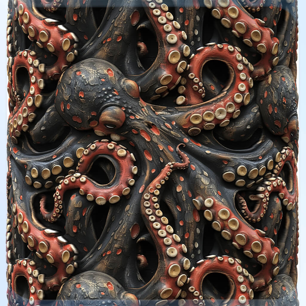 Octopus Seamless Texture by zames1992d