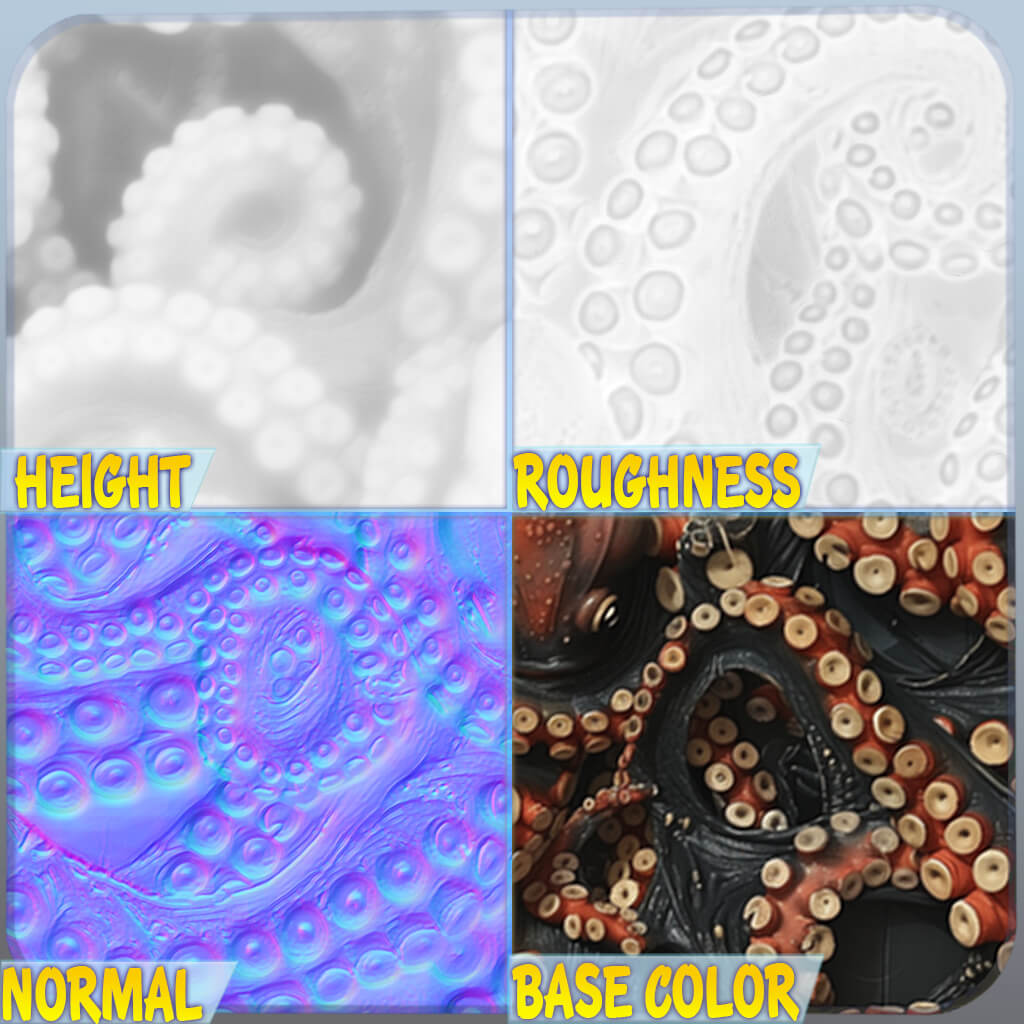 Octopus Seamless Texture by zames1992d