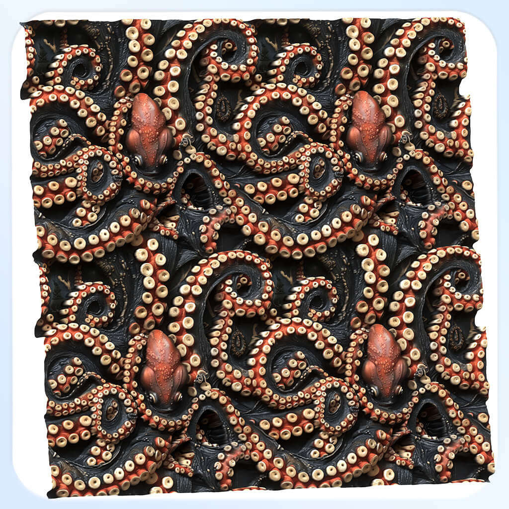 Octopus Seamless Texture by zames1992d