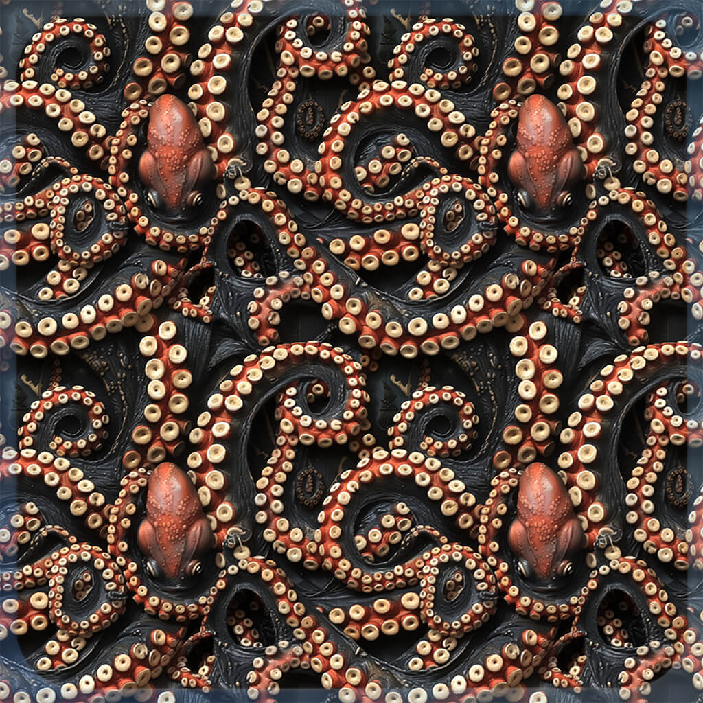 Octopus Seamless Texture by zames1992d
