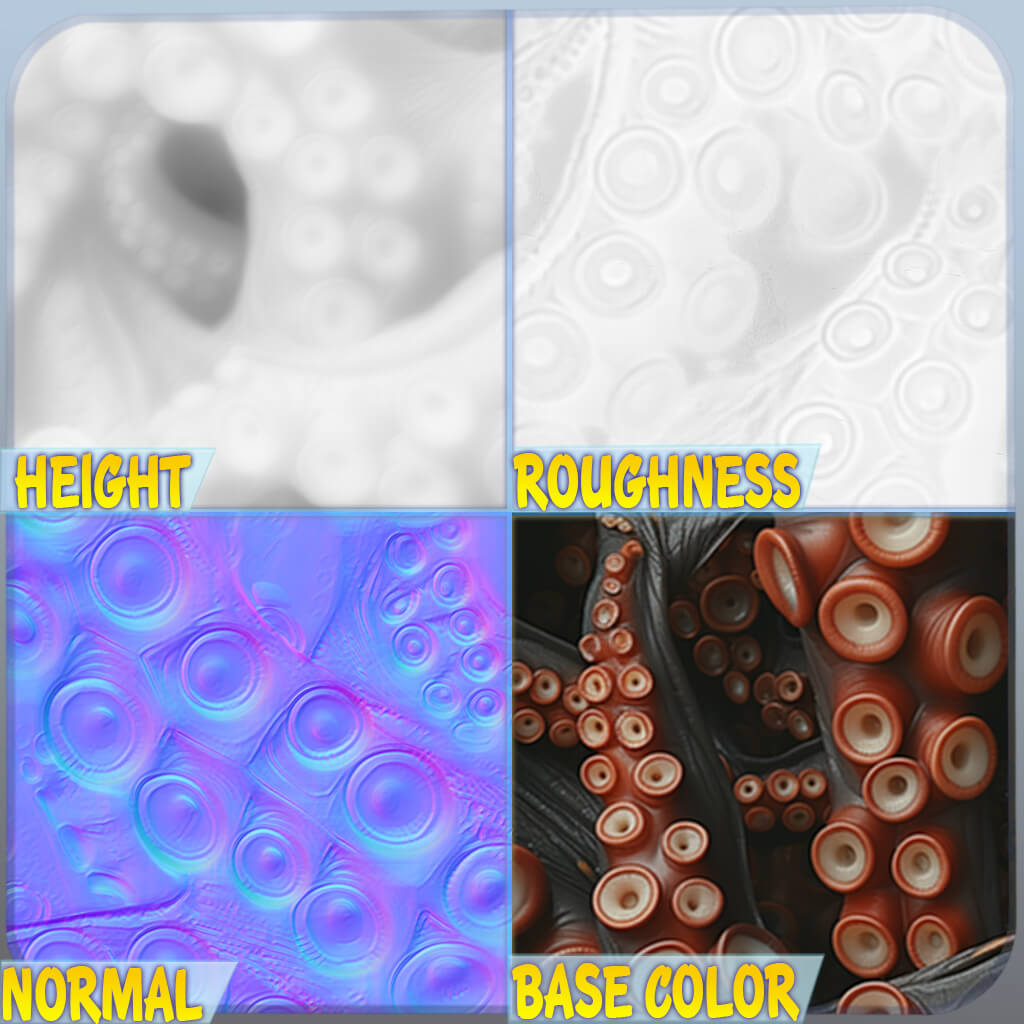 Octopus Seamless Texture by zames1992d