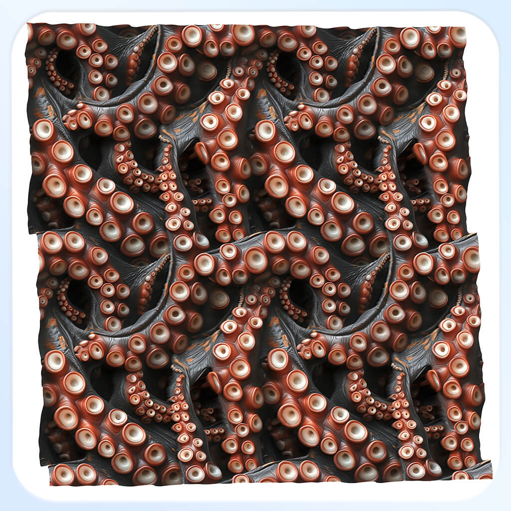 Octopus Seamless Texture by zames1992d