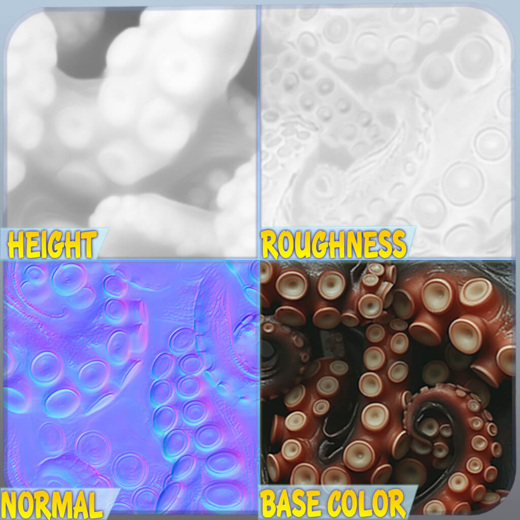 Octopus Seamless Texture by zames1992d