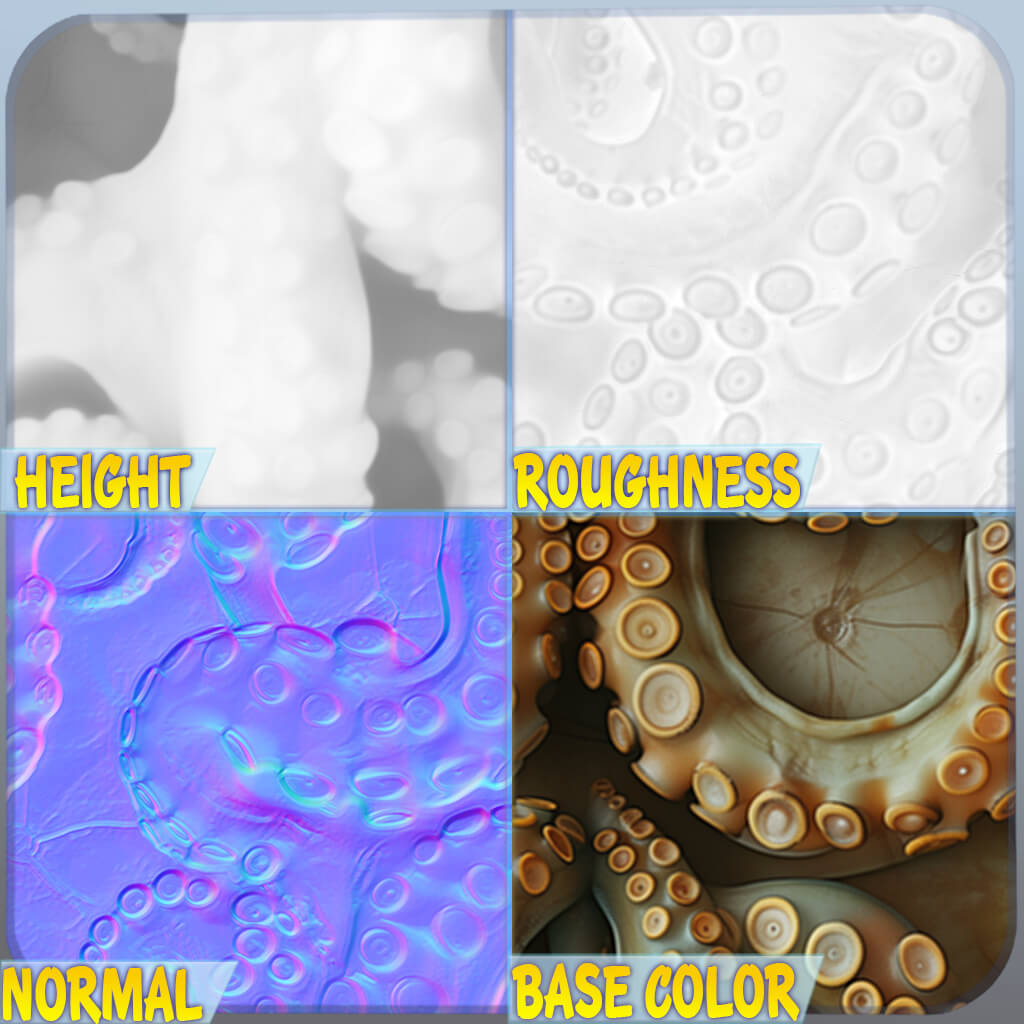 Octopus Seamless Texture by zames1992d