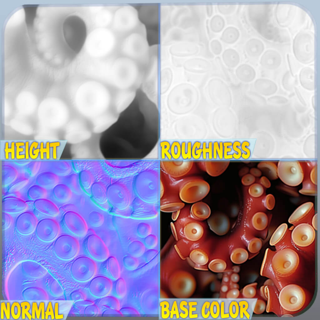 Octopus Seamless Texture by zames1992d