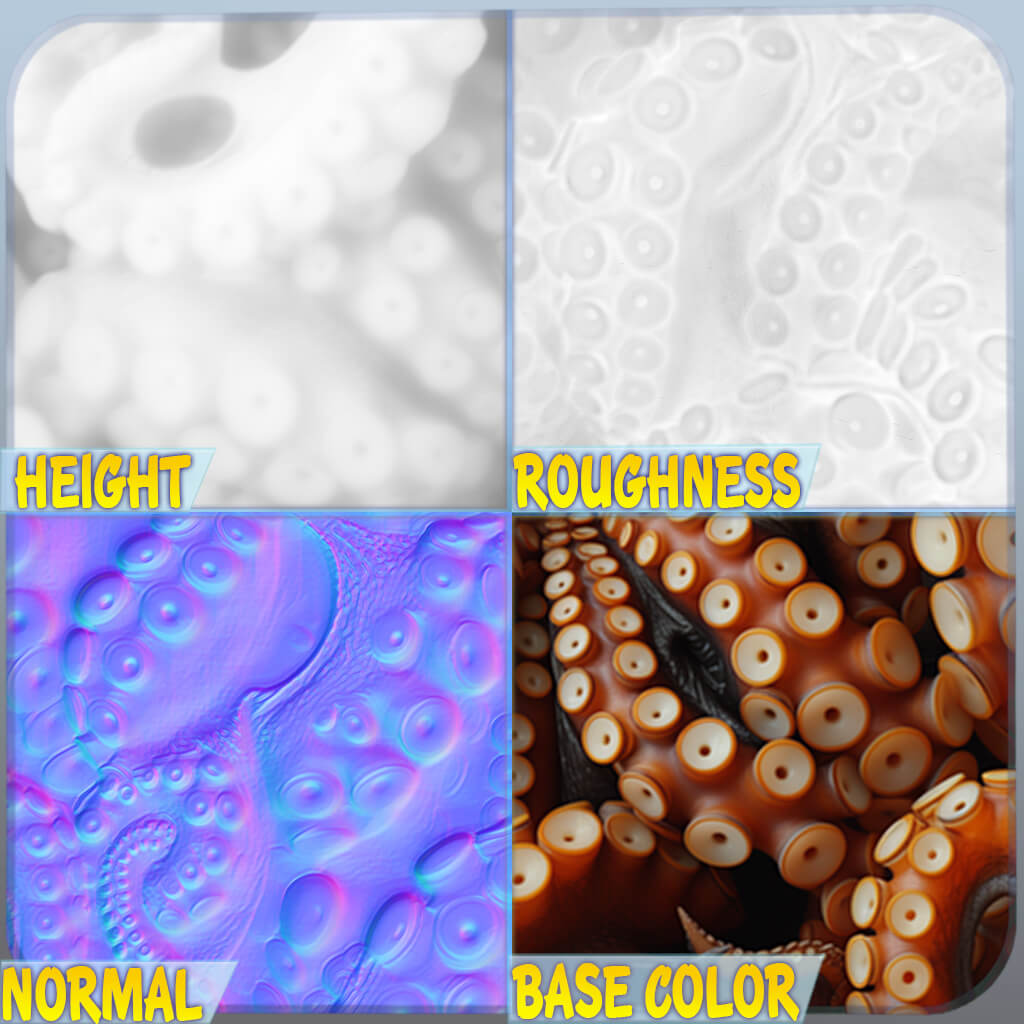 Octopus Seamless Texture by zames1992d