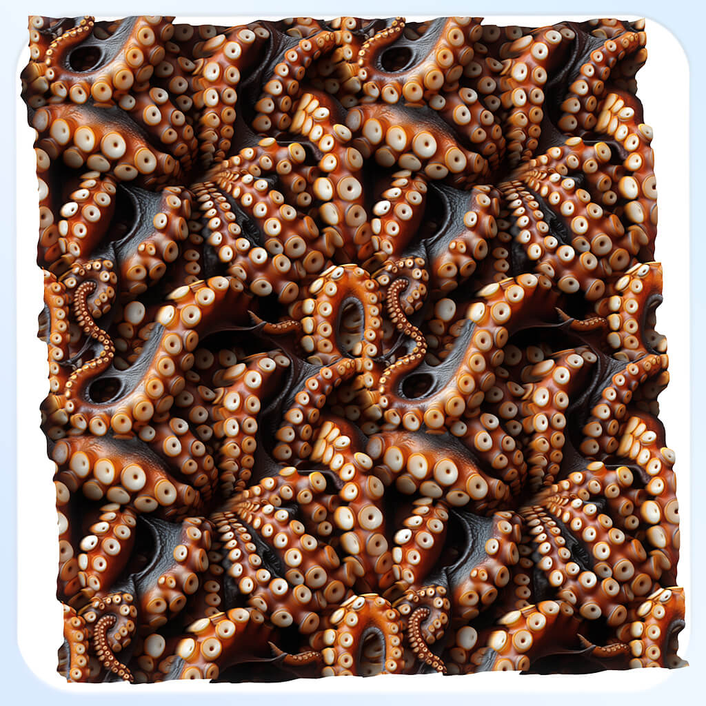 Octopus Seamless Texture by zames1992d