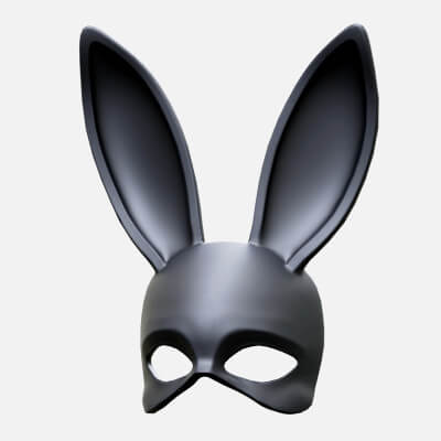 Rabbit Bunny Mask - 3D Model by zames1992d