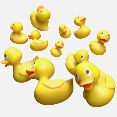 Rubber Stylized Duck - 3D Model by zames1992d
