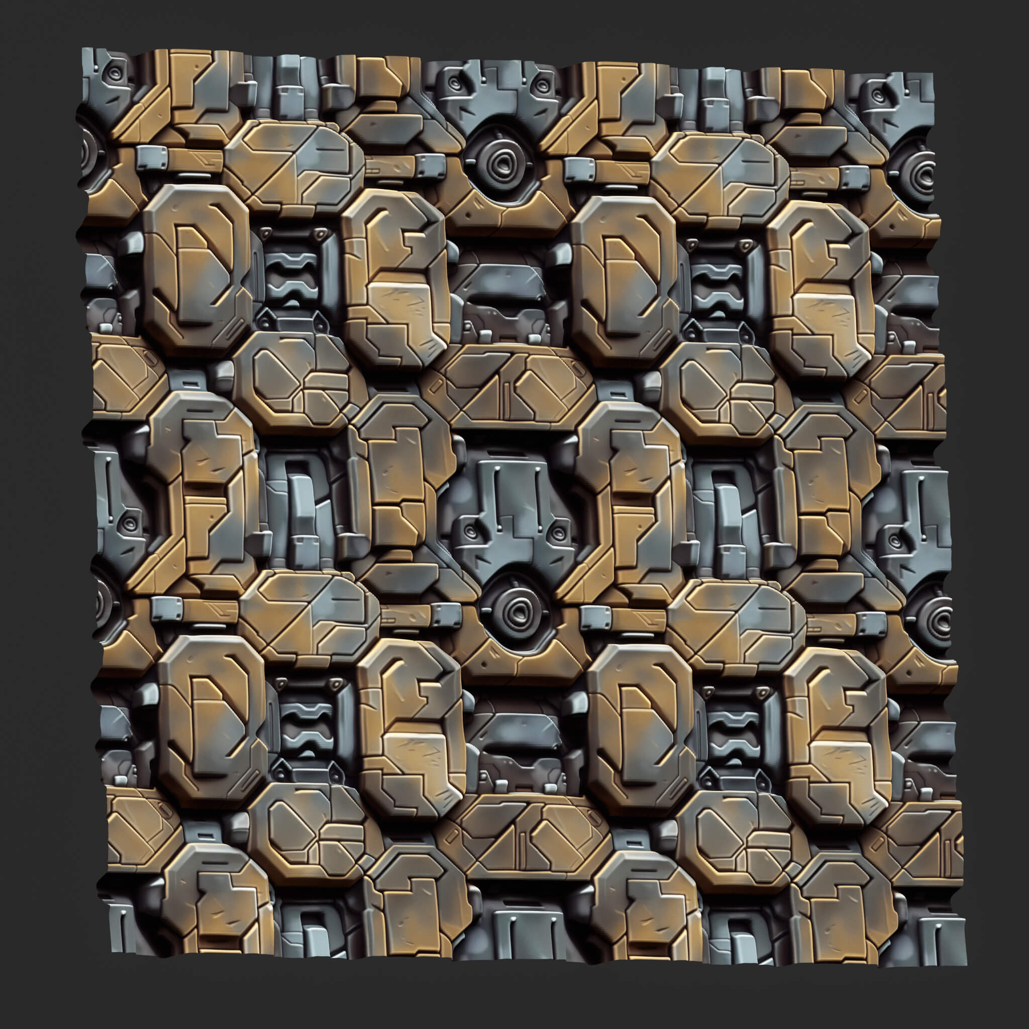Sci-Fi Seamless Texture by zames1992d