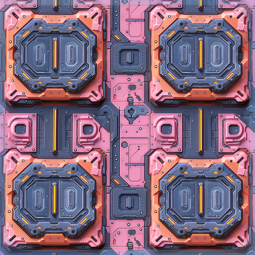 Sci-Fi Seamless Texture by zames1992d