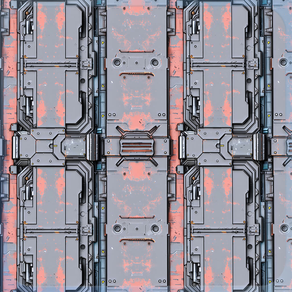 Sci-Fi Seamless Texture by zames1992d