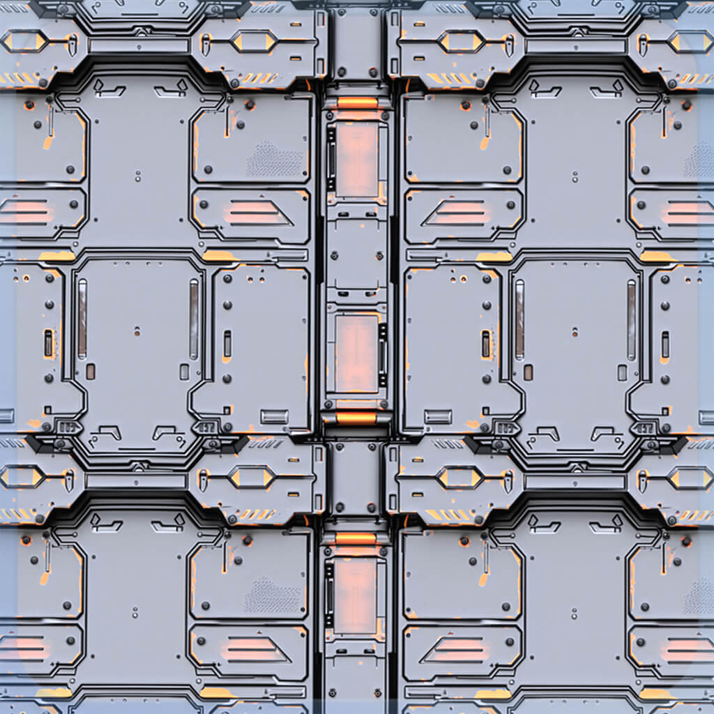 Sci-Fi Seamless Texture by zames1992d