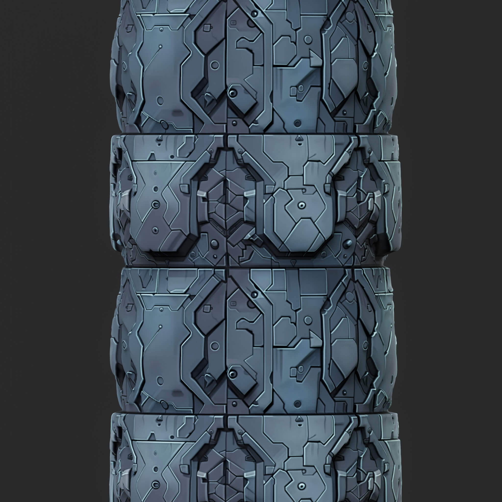 Sci-Fi Seamless Texture by zames1992d