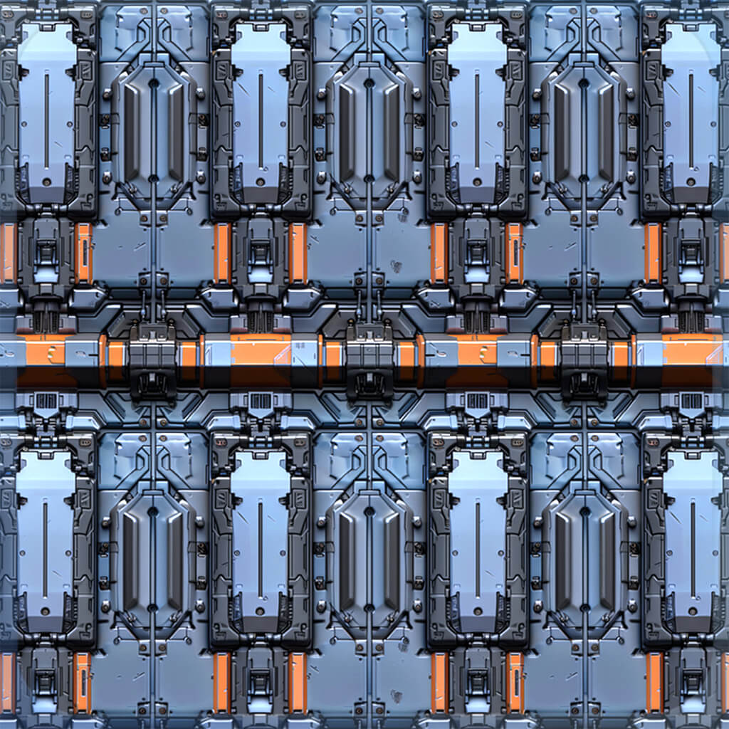 Sci-Fi Seamless Texture by zames1992d