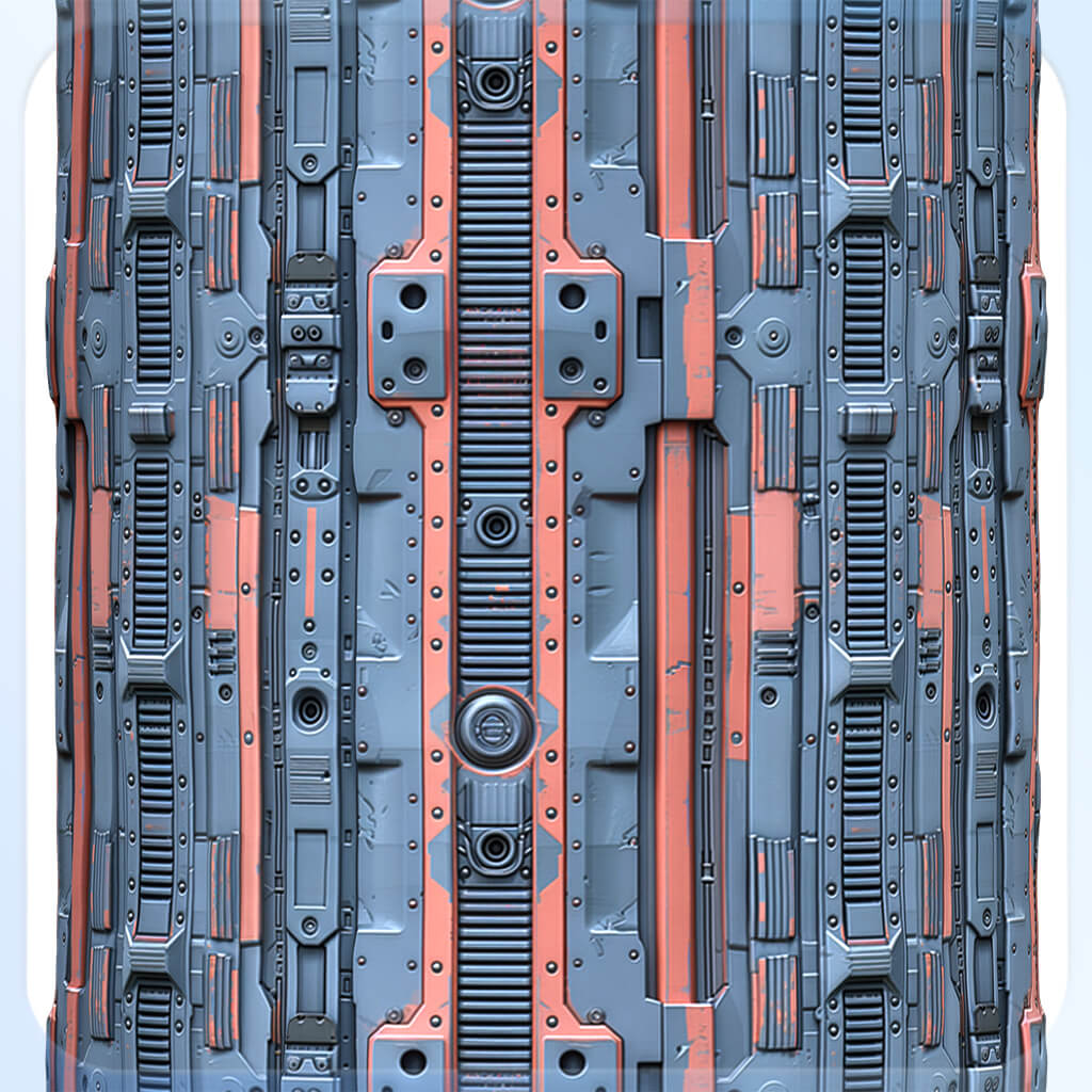 Sci-Fi Seamless Texture by zames1992d