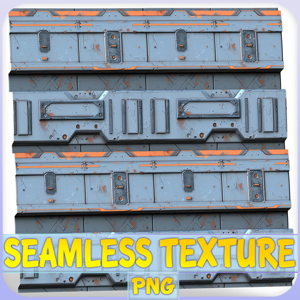 Sci-Fi Seamless Texture by zames1992d