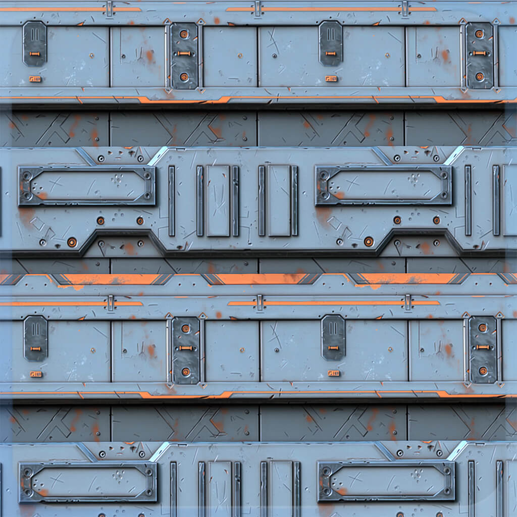 Sci-Fi Seamless Texture by zames1992d