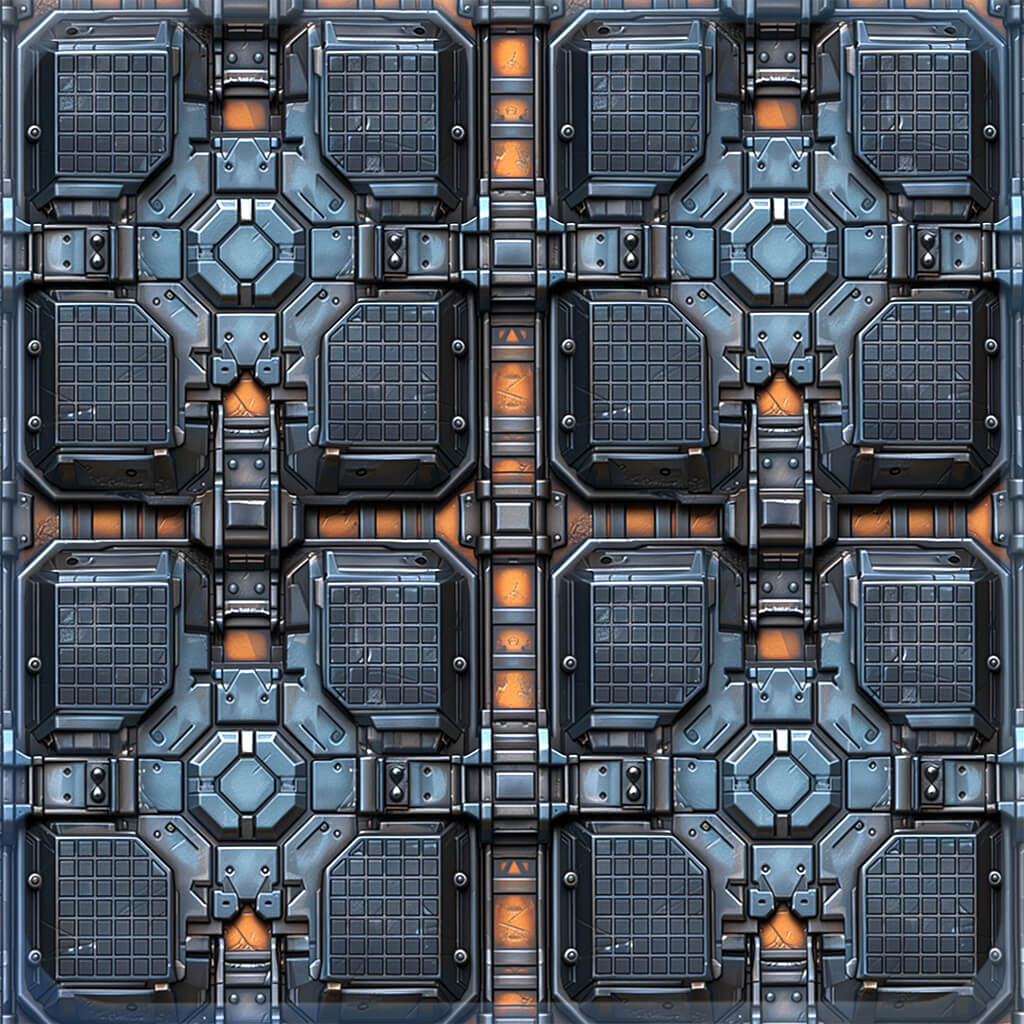 Sci-Fi Seamless Texture by zames1992d