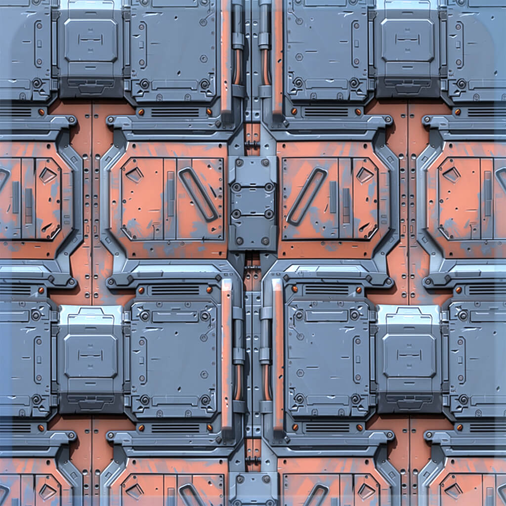 Sci-Fi Seamless Texture by zames1992d