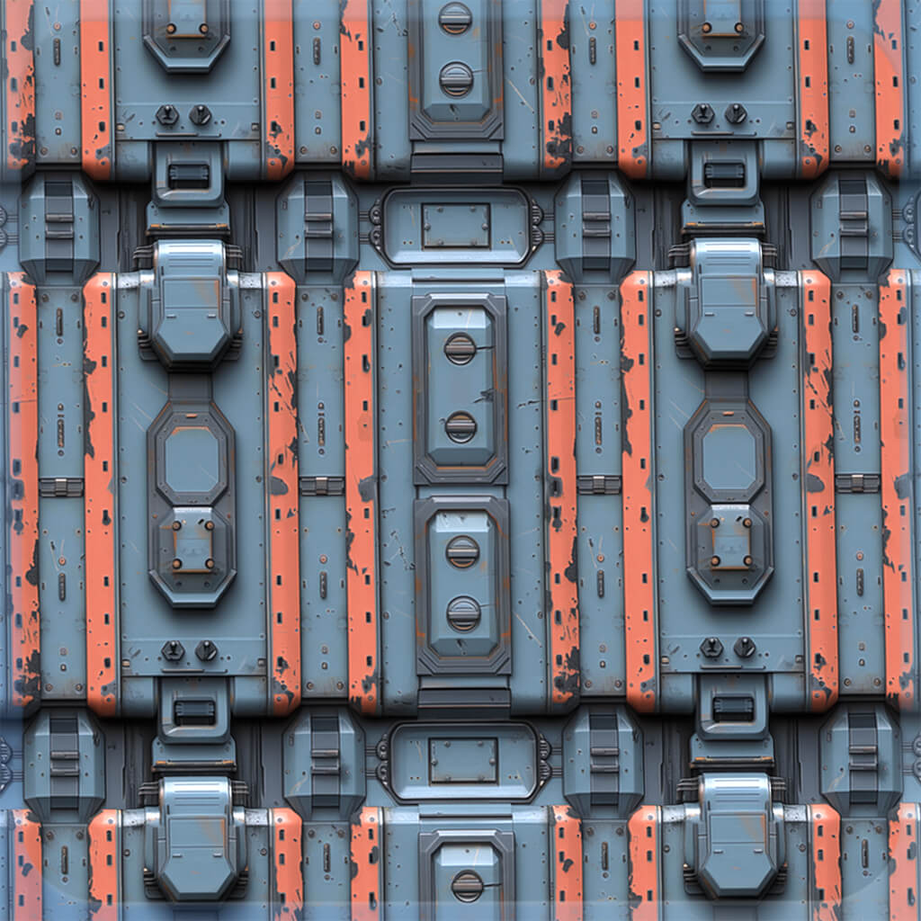 Sci-Fi Seamless Texture by zames1992d