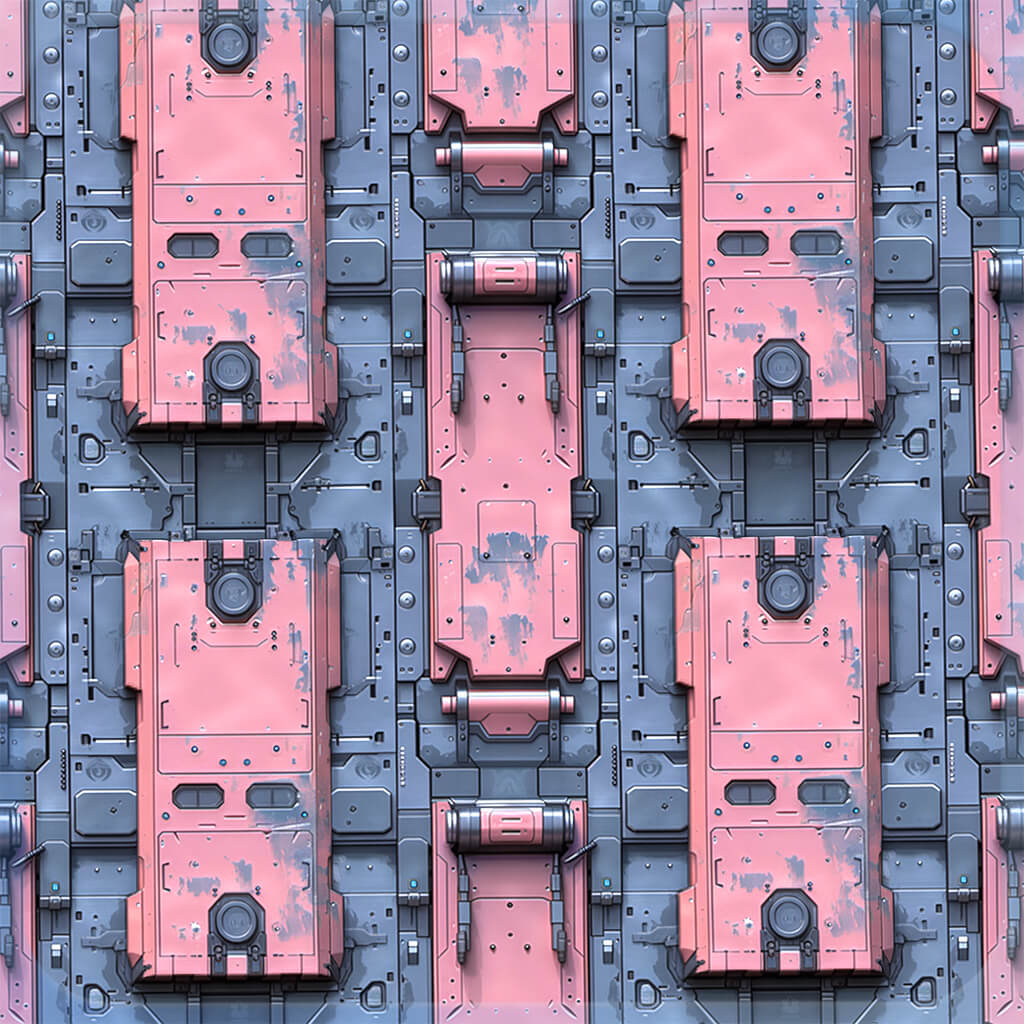 Sci-Fi Seamless Texture by zames1992d