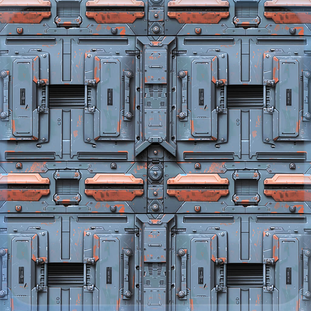 Sci-Fi Seamless Texture by zames1992d