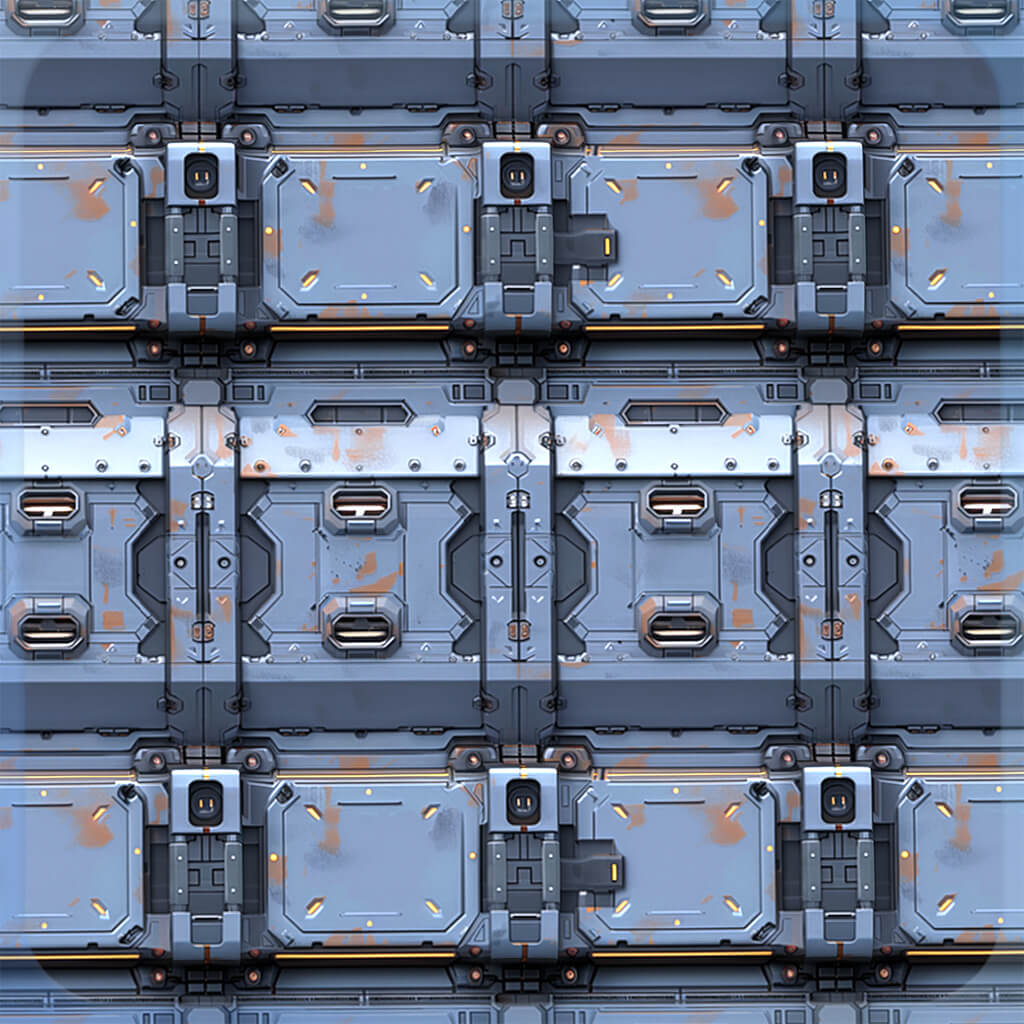 Sci-Fi Seamless Texture by zames1992d