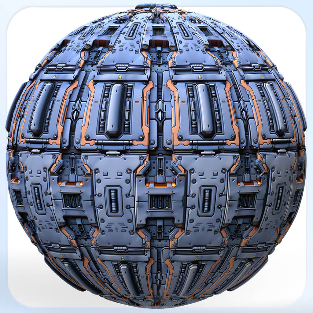 Sci-Fi Seamless Texture by zames1992d